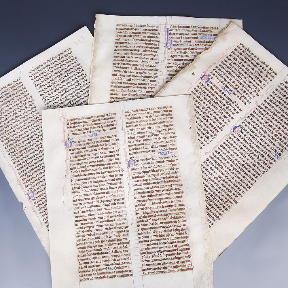 Selection of Medieval British Bible Pages - Medieval Antiquities ...