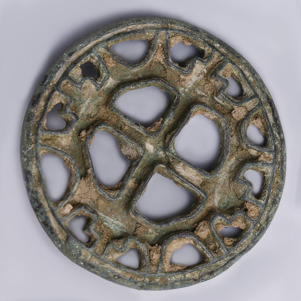 Bactrian Bronze Seal Stamp with Cross Motif - Gandharan, Indian ...