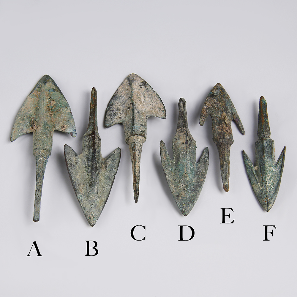Selection of Anatolian Barbed Bronze Arrowheads - Near Eastern ...