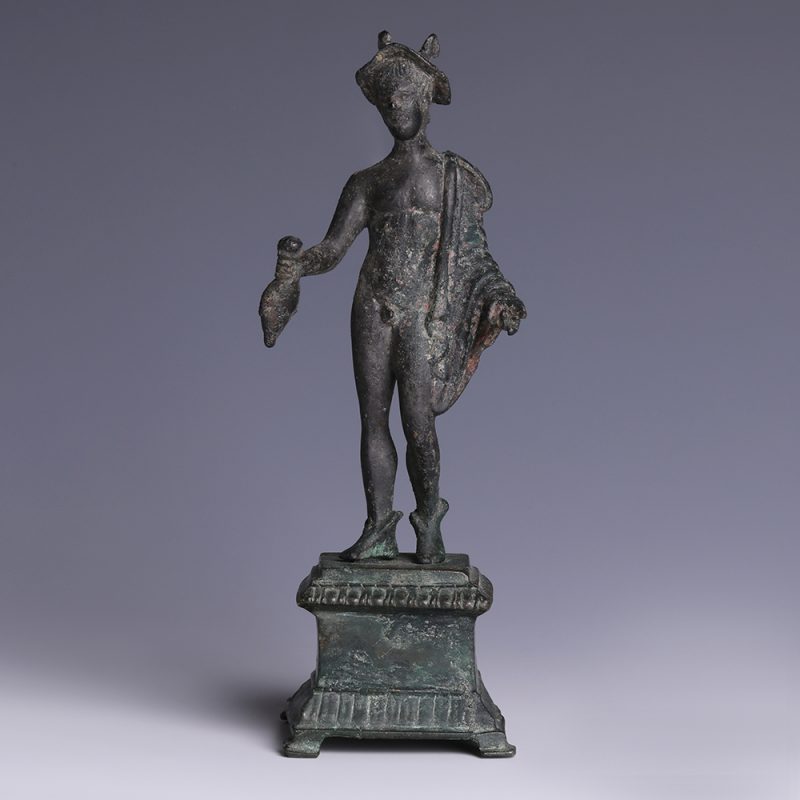 Ancient Roman Bronze Mirror with Decorative Metalwork - Ancient Roman ...