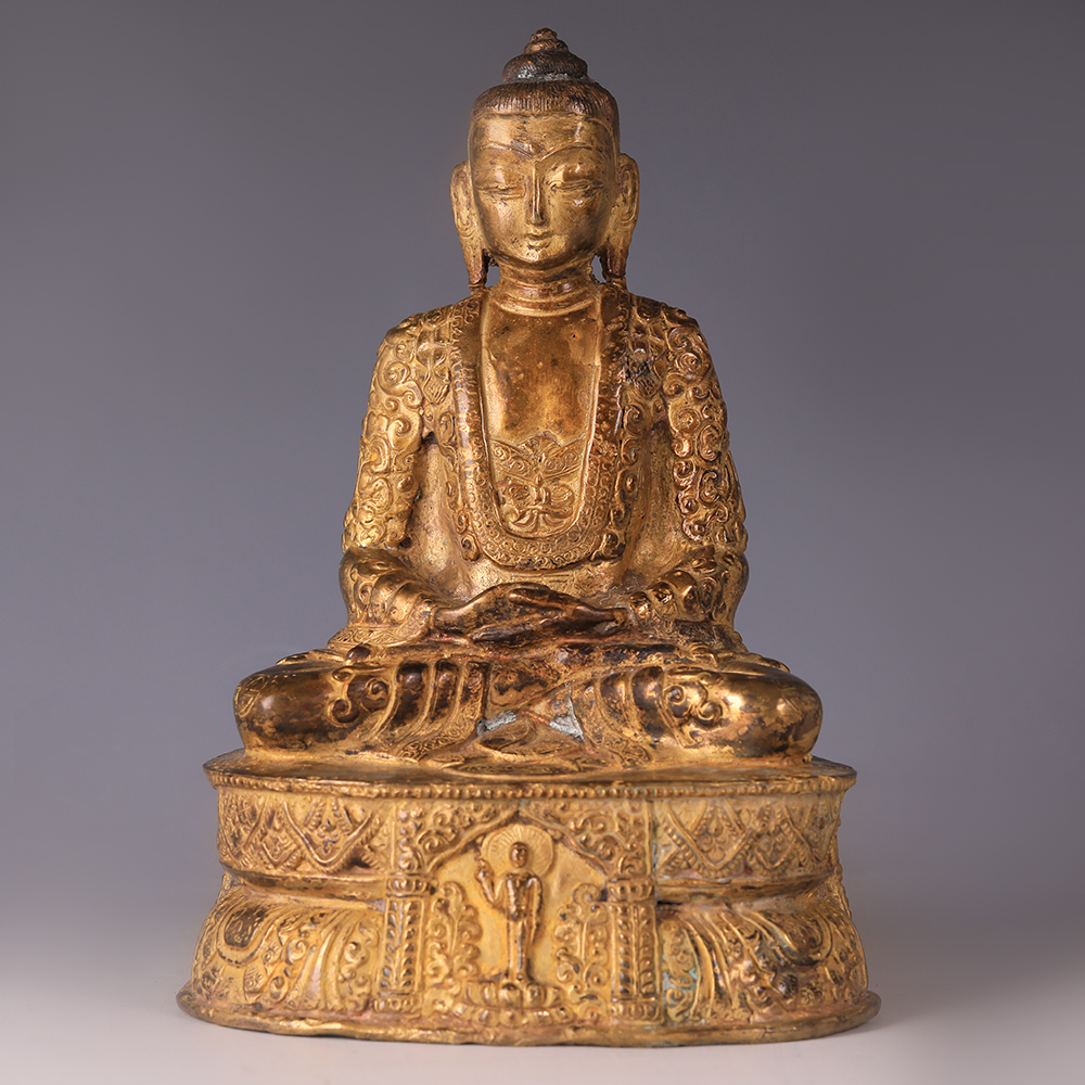 Sino-Tibetan Gilt Bronze Green Tara Figure - Gandharan, Indian ...