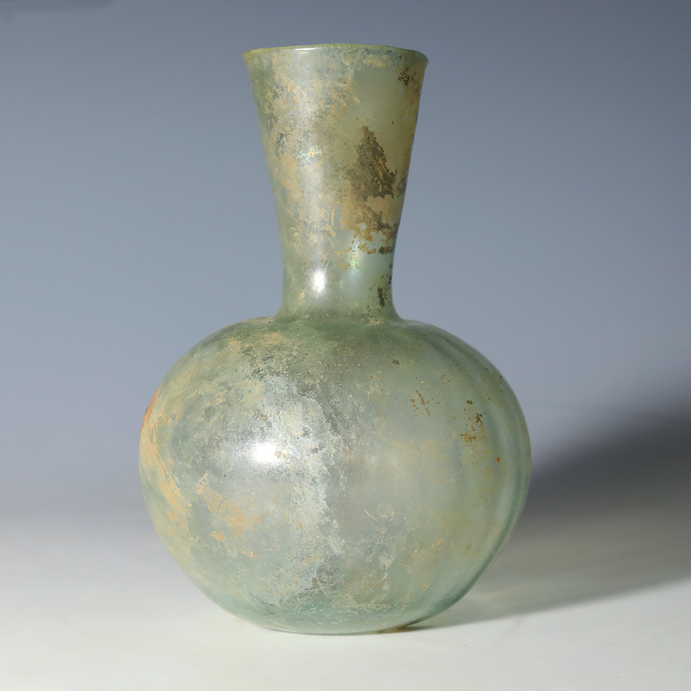 Ancient Roman Green Glass Aryballos - Ancient Roman Antiquities ...